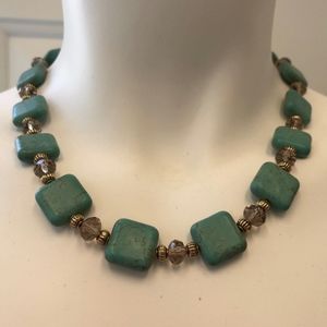 Handmade by Cyndi | Jewelry | Handmade Turquoise Bead Necklace With ...